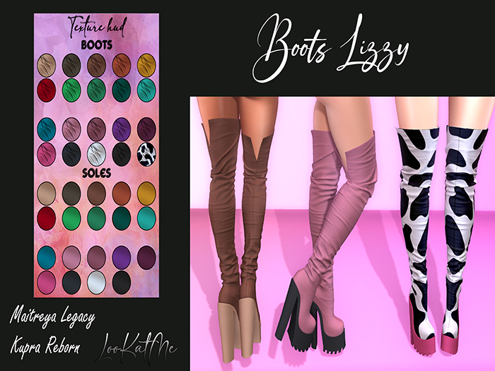 Second Life Marketplace Lookatme Boots Lizzy